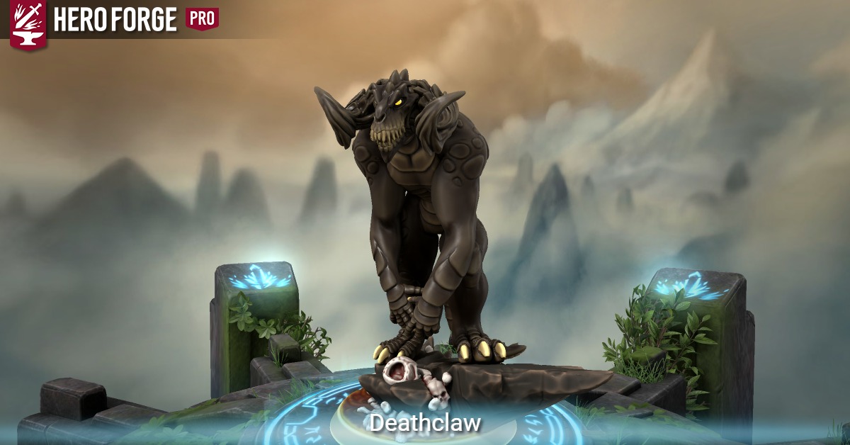 Deathclaw - made with Hero Forge