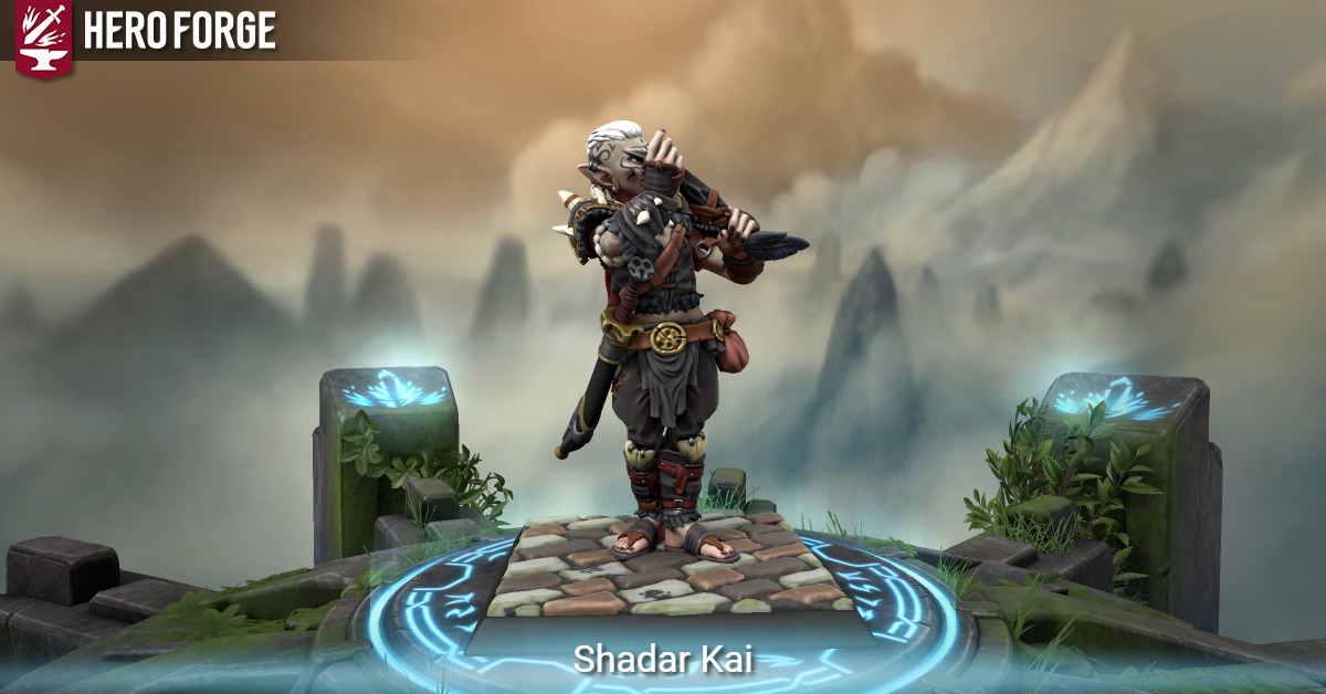 Shadar Kai - made with Hero Forge