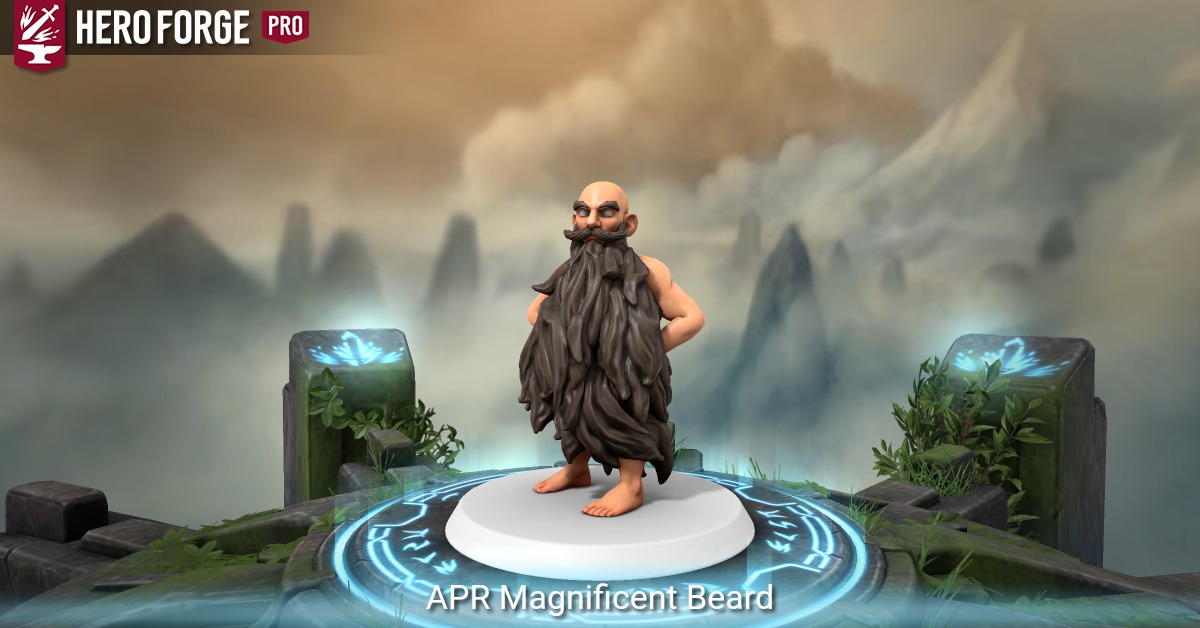APR Magnificent Beard - made with Hero Forge