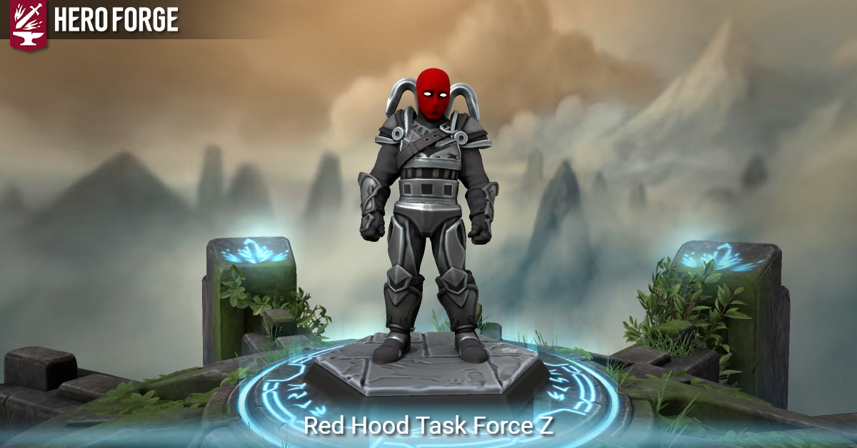 Red Hood Task Force Z - made with Hero Forge
