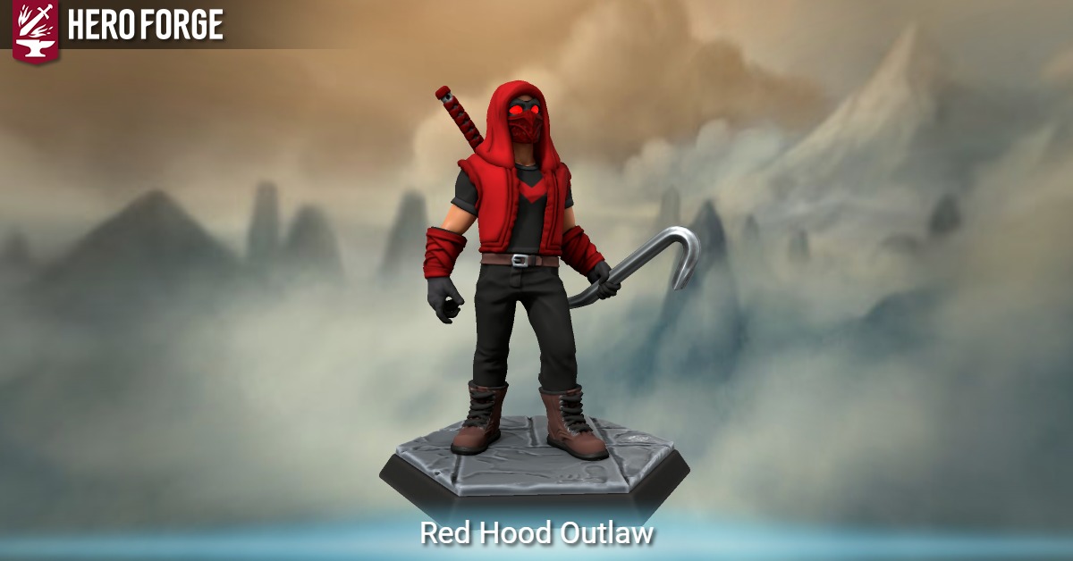 Red Hood Outlaw - made with Hero Forge
