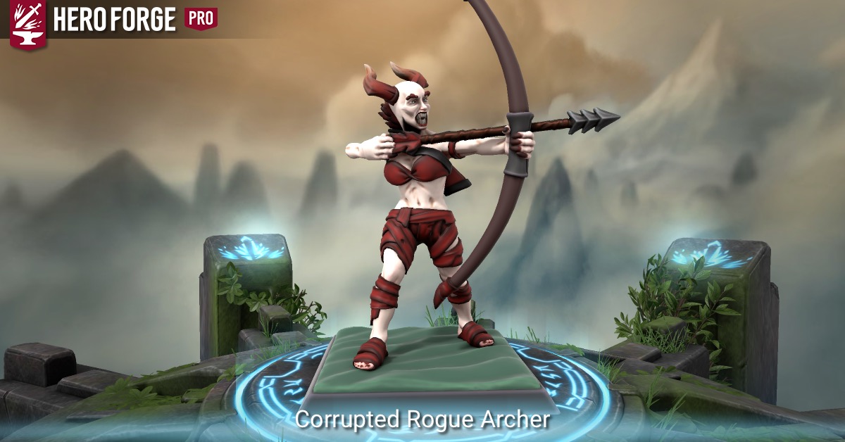 Corrupted Rogue Archer - made with Hero Forge