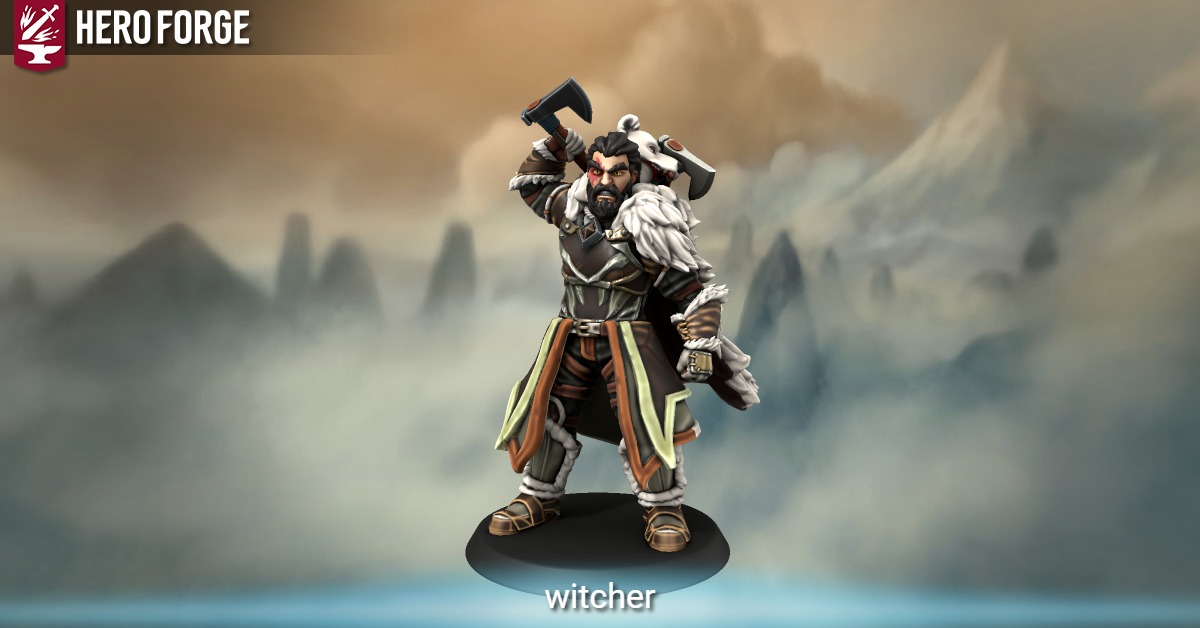 witcher - made with Hero Forge