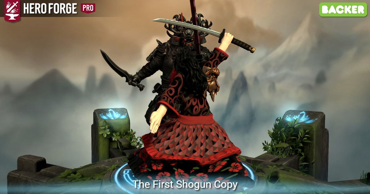 The First Shogun Copy - made with Hero Forge