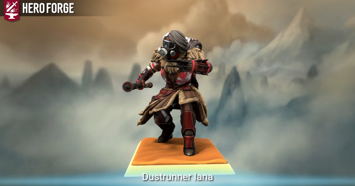 Dustrunner Iana - made with Hero Forge