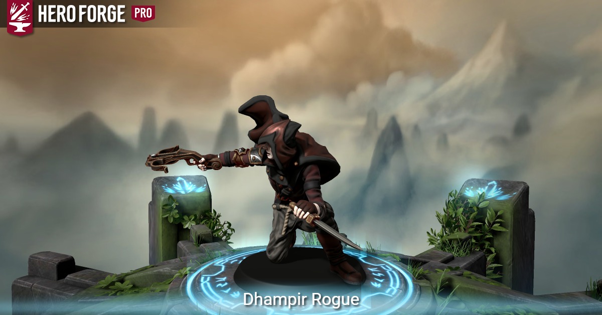 Dhampir Rogue - made with Hero Forge