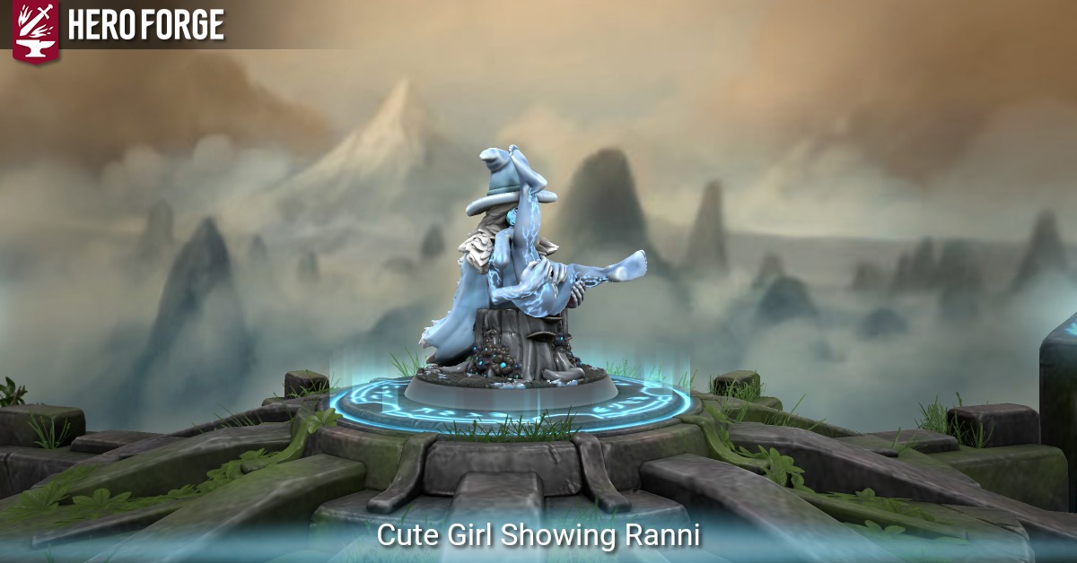 Cute Girl Showing Ranni - made with Hero Forge
