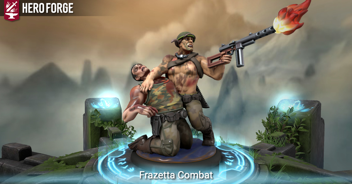 Frazetta Combat - made with Hero Forge