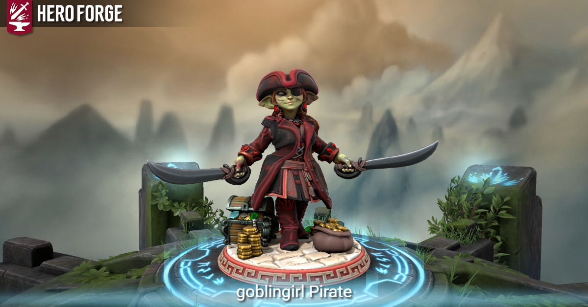 goblingirl Pirate - made with Hero Forge