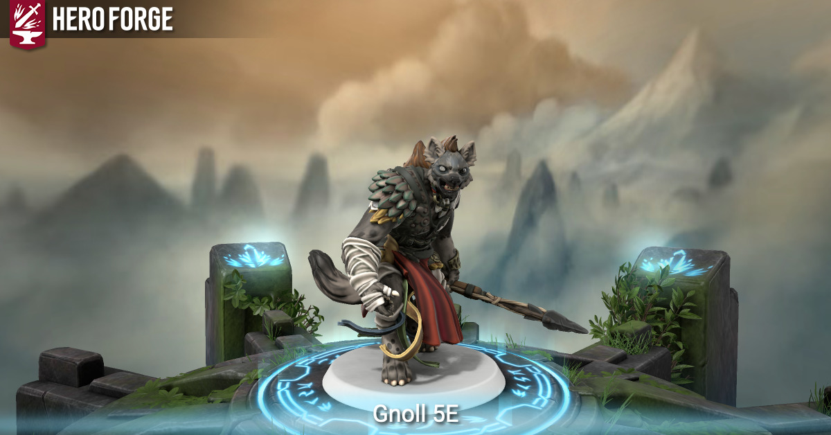 Gnoll 5E - made with Hero Forge