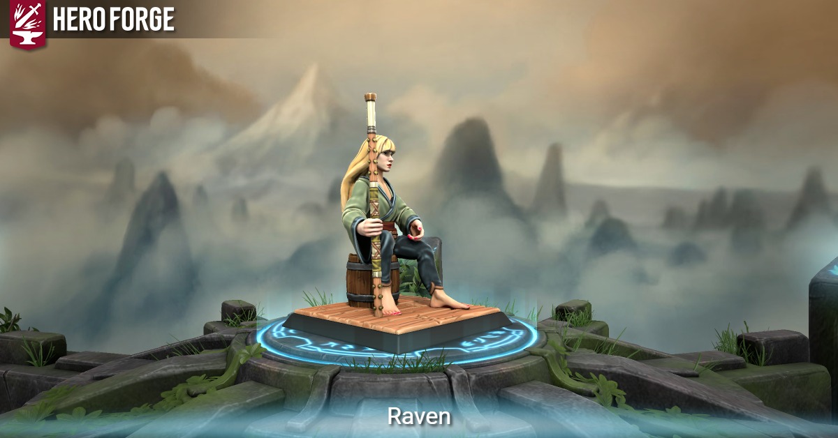 Raven - made with Hero Forge