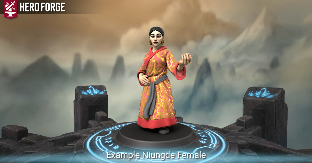 Example Niungde Female - made with Hero Forge