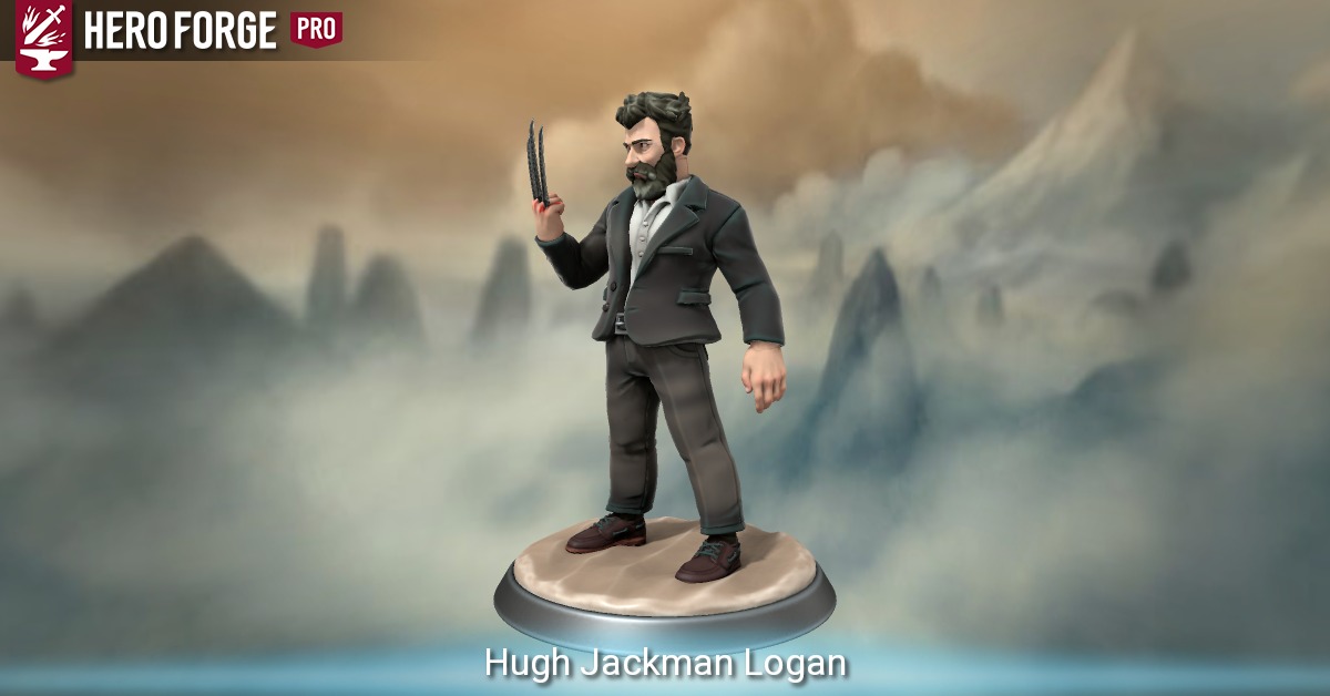 Hugh Jackman Logan - made with Hero Forge