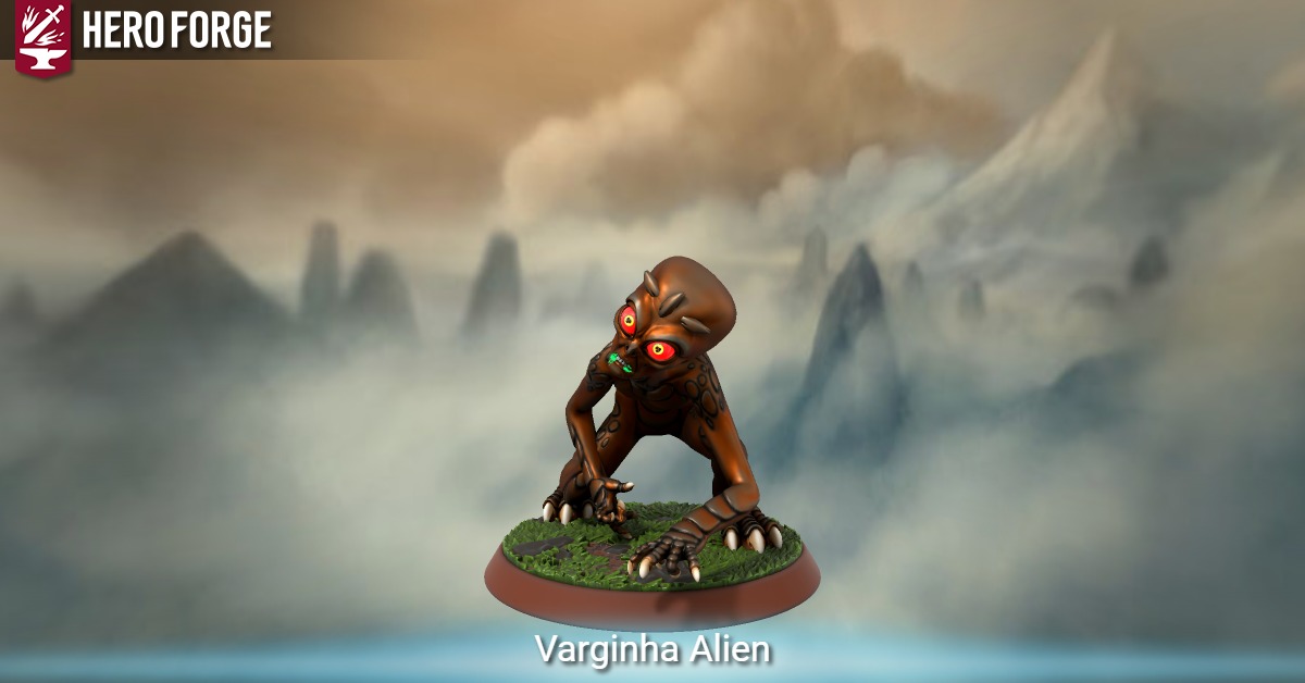 Varginha Alien - made with Hero Forge