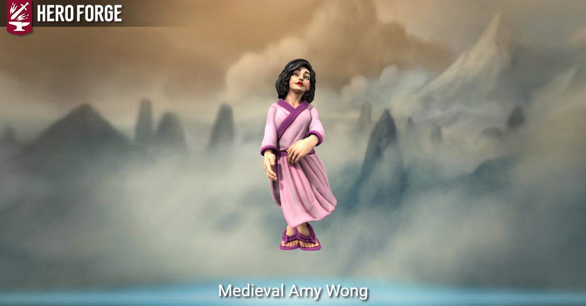 Medieval Amy Wong - made with Hero Forge