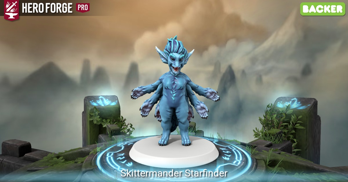 Skittermander Starfinder - made with Hero Forge