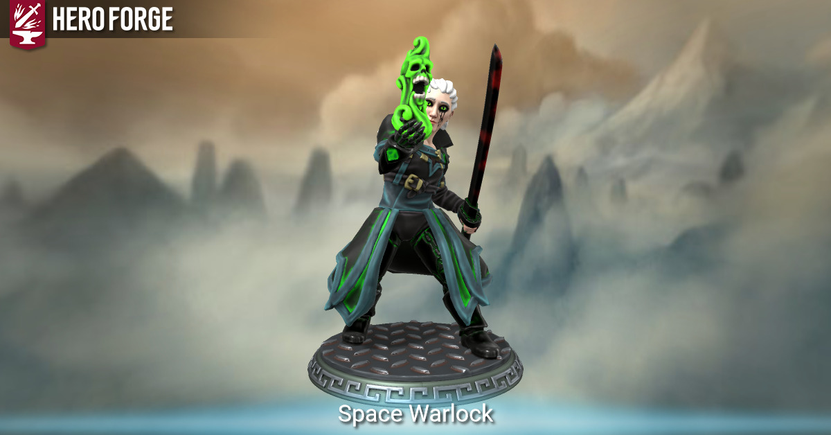 Space Warlock - made with Hero Forge