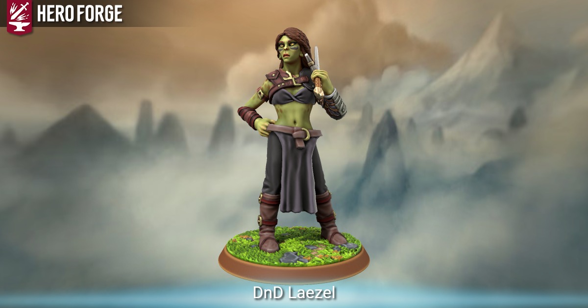 DnD Laezel - made with Hero Forge