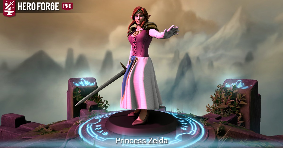 Princess Zelda - made with Hero Forge