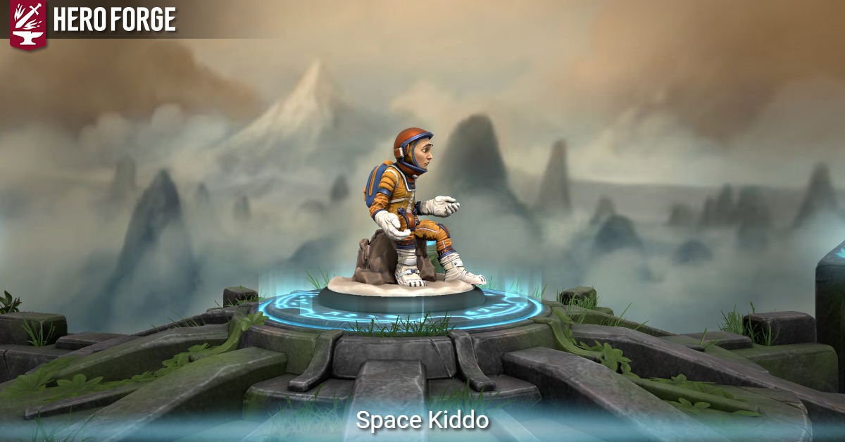 Space Kiddo - made with Hero Forge