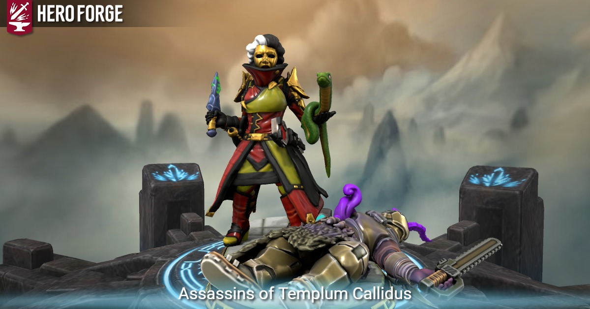 Assassins of Templum Callidus - made with Hero Forge