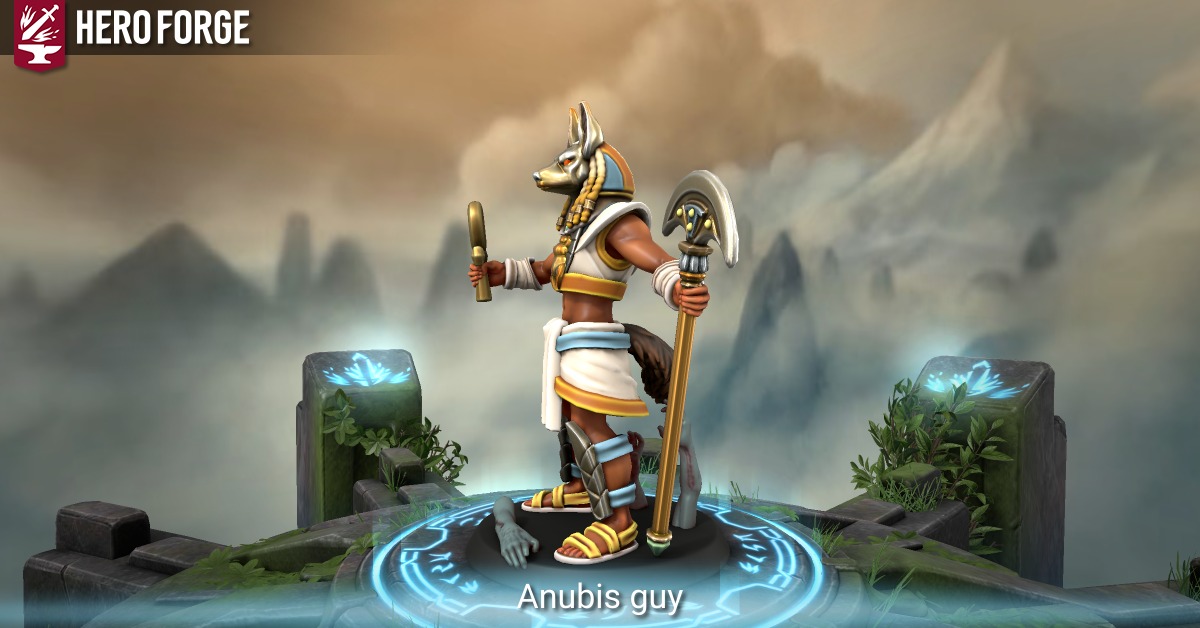 Anubis guy - made with Hero Forge