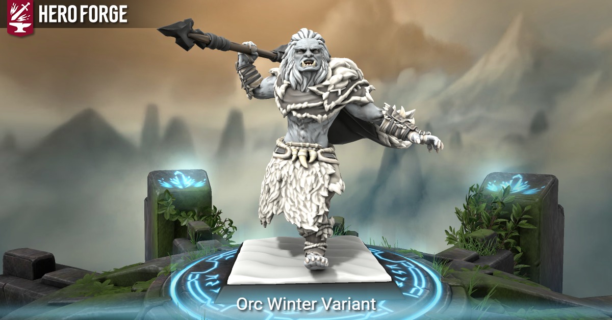 Orc Winter Variant - made with Hero Forge