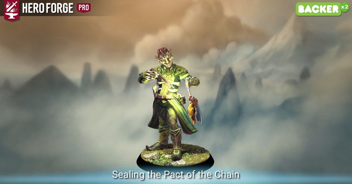 Sealing the Pact of the Chain - made with Hero Forge