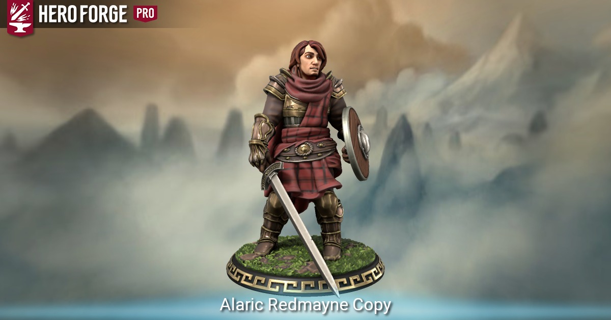 Alaric Redmayne Copy - made with Hero Forge