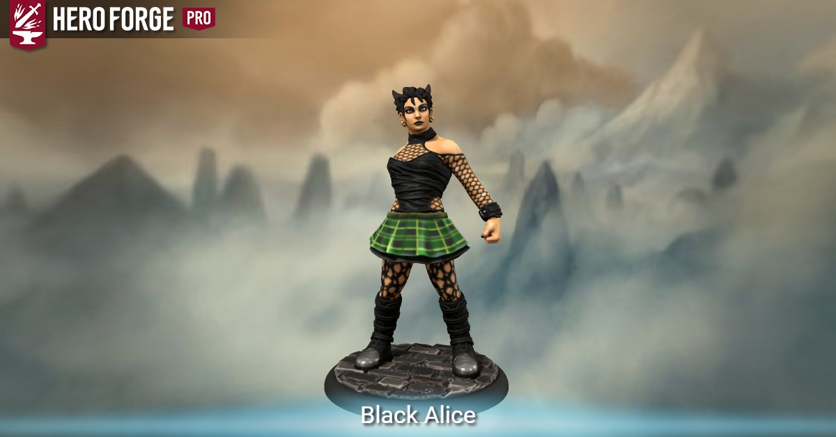 Black Alice - made with Hero Forge
