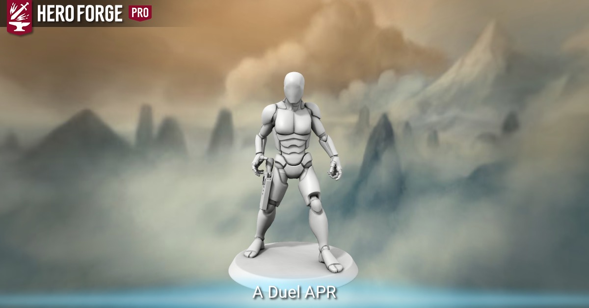 A Duel APR - made with Hero Forge
