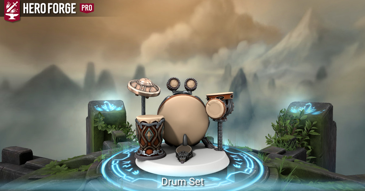 Drum Set - made with Hero Forge