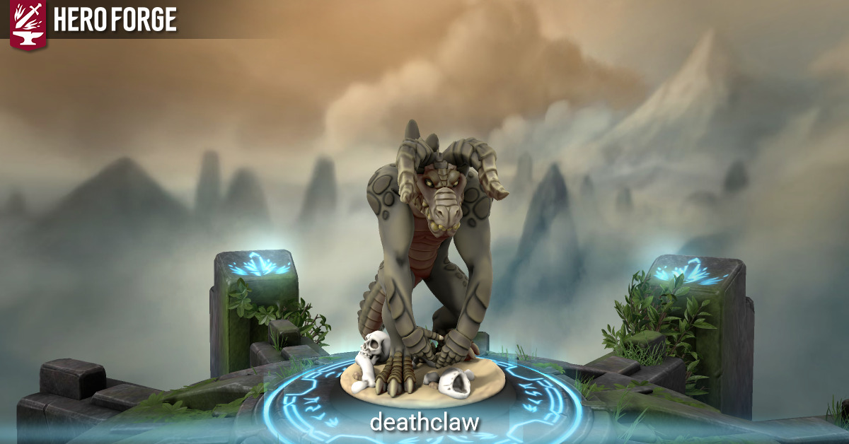 deathclaw - made with Hero Forge