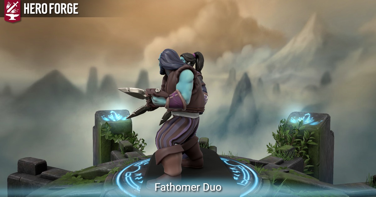 Fathomer Duo - made with Hero Forge