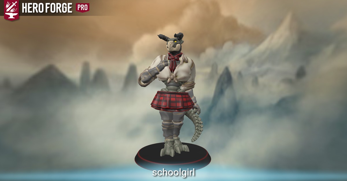 schoolgirl - made with Hero Forge