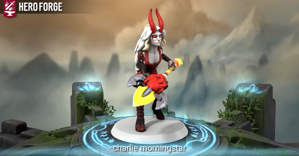 charlie morningstar - made with Hero Forge