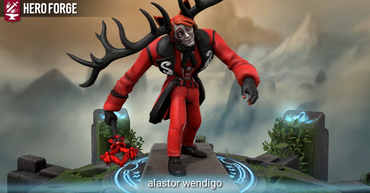alastor wendigo - made with Hero Forge
