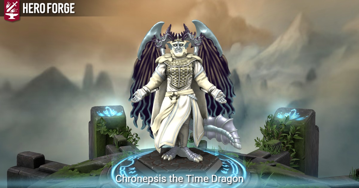 Chronepsis the Time Dragon - made with Hero Forge