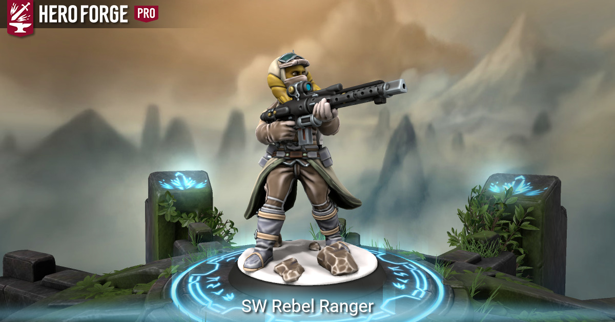 SW Rebel Ranger - made with Hero Forge