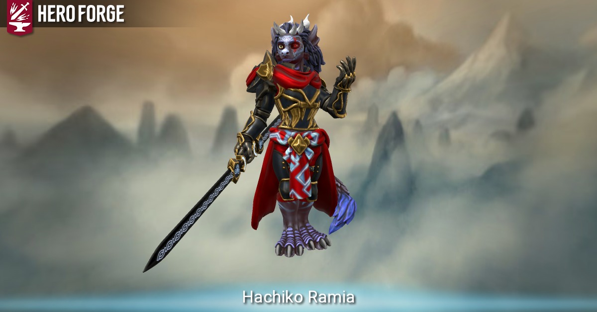 Hachiko Ramia - made with Hero Forge
