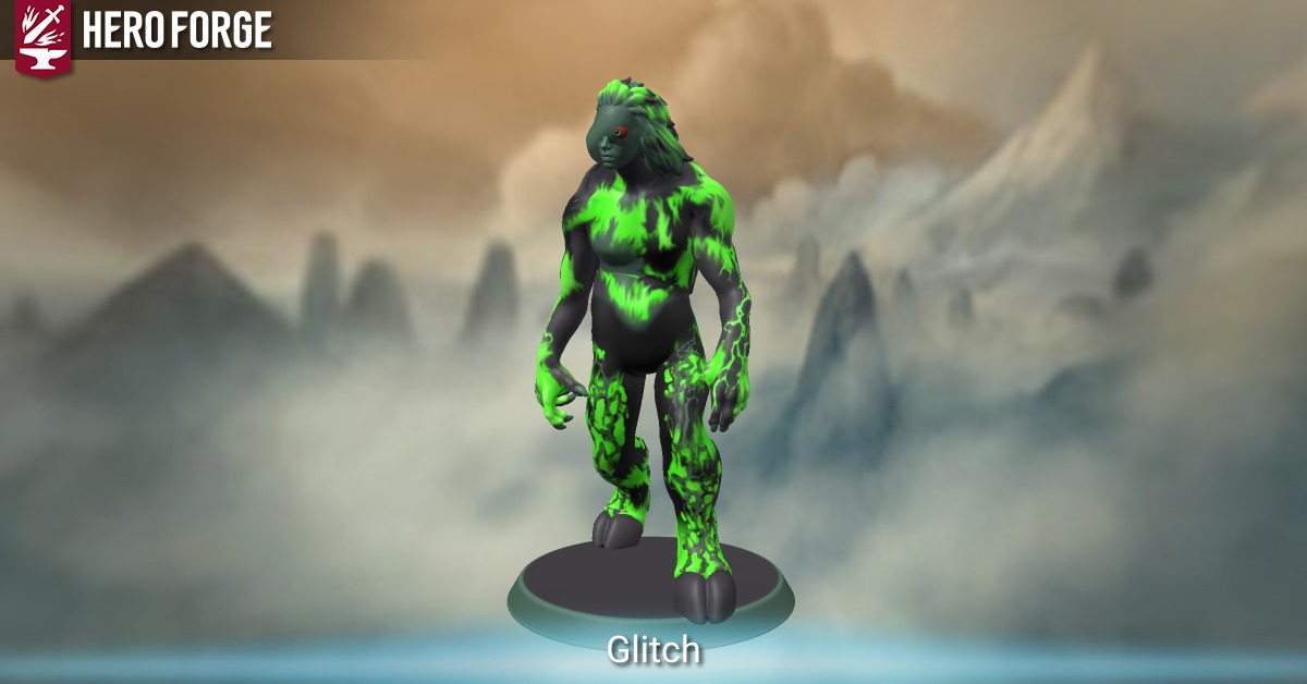 Glitch - made with Hero Forge