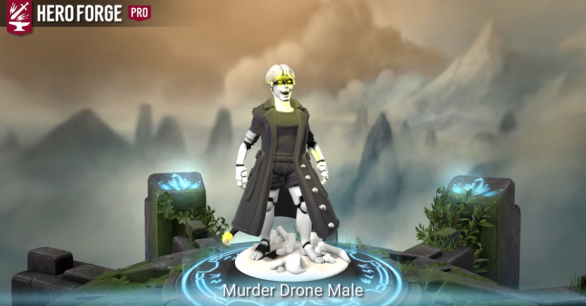 Murder Drone Male - made with Hero Forge