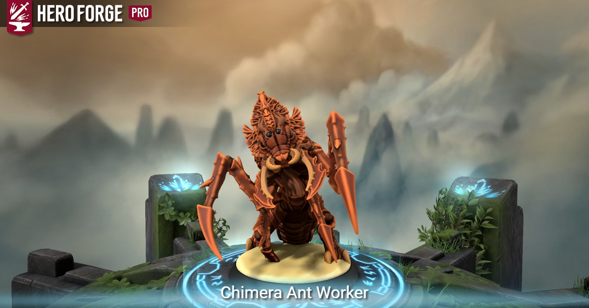 Chimera Ant Worker - made with Hero Forge